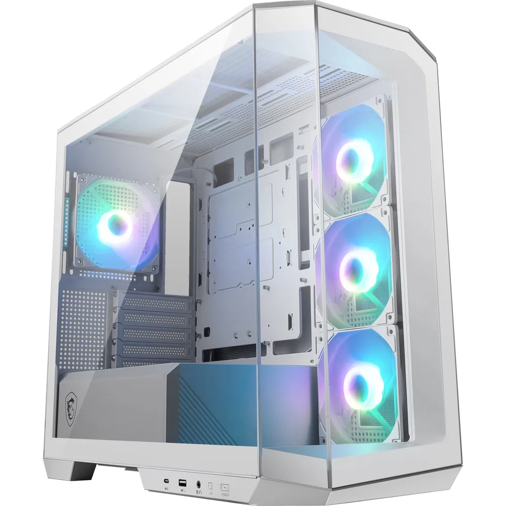 MSI MAG Pano M100R PZ Midi Tower Gaming Gehäuse, Echtglas Seitenfenster ...
