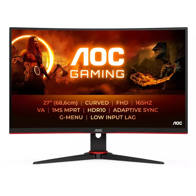 AOC C27G2E 27 Zoll Full HD Curved VA LED 16:9 165 Hz Gaming Monitor