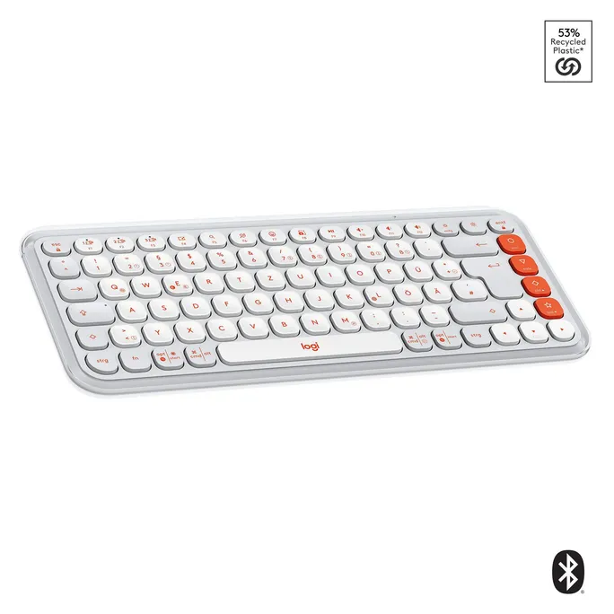Logitech POP Icon Keys Weiß - Kabellose Multi-Device-Tastatur ...
