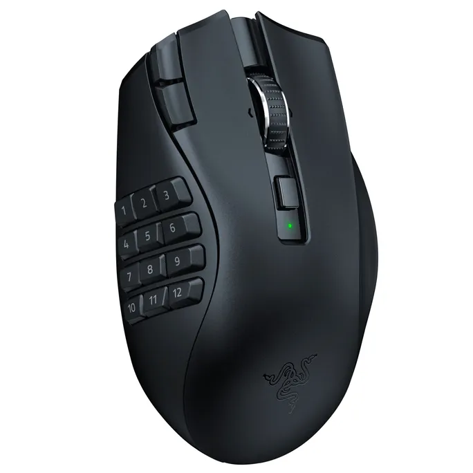 RAZER Naga V2 Hyperspeed - Ergonomische kabellose MMO-Gaming-Maus mit ...
