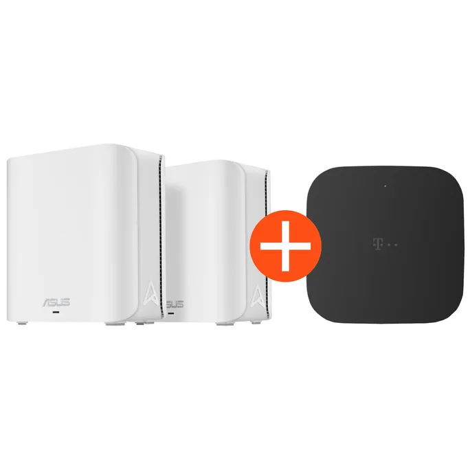 Glasfaser-Bundle aus Asus ZenWiFi AiMesh Extendable Router 2er Pack ...