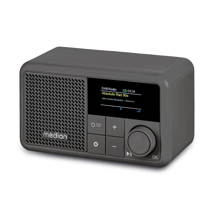 Medion LIFE® S66822 Tragbares DAB+ Radio grau