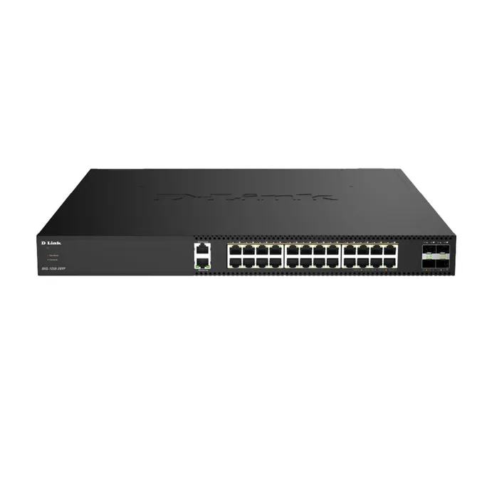 D-Link DXS-1250-28YP/E 28-Port 10G Multi-Gigabit PoE++ Smart Managed ...