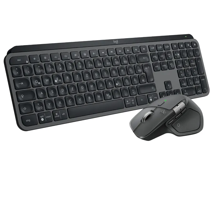 Logitech MX Master 4 Combo für Windows Grafit, Kabellose Maus ...