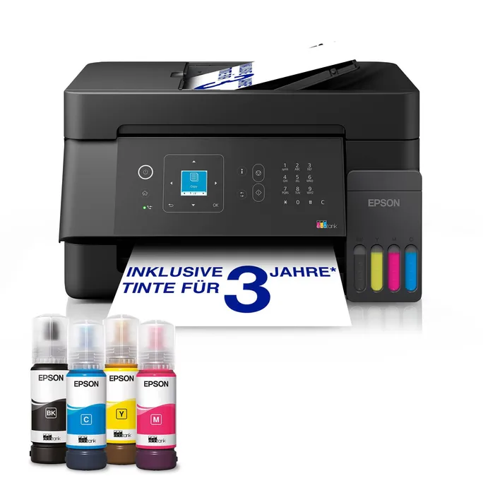 EPSON EcoTank ET-4900 Multifunktionsdrucker Scanner Kopierer Fax LAN ...