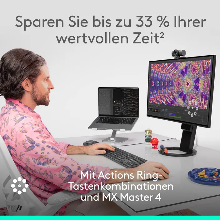 Logitech MX Master 4 Grafit Kabellose Desktop Maus | Haptisches ...