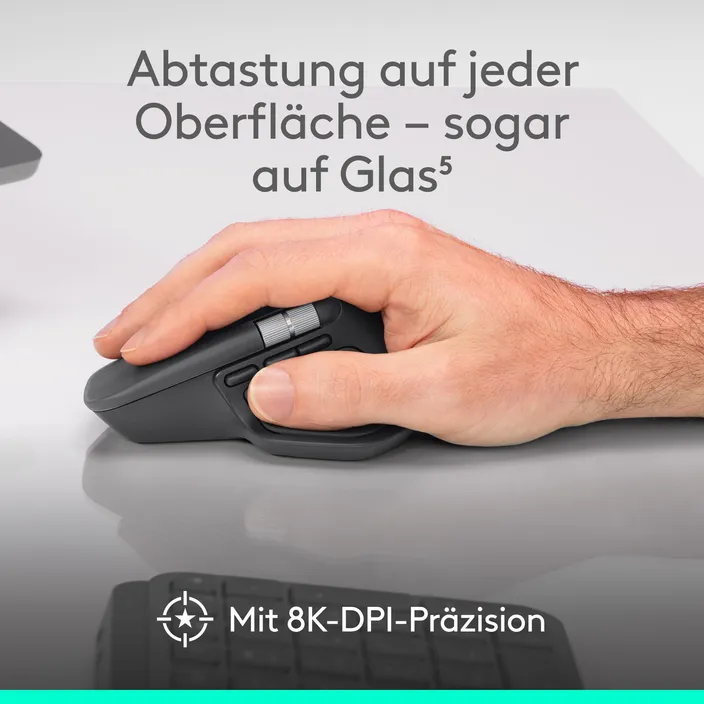 Logitech MX Master 4 Pale Grey Kabellose Desktop Maus | Haptisches ...