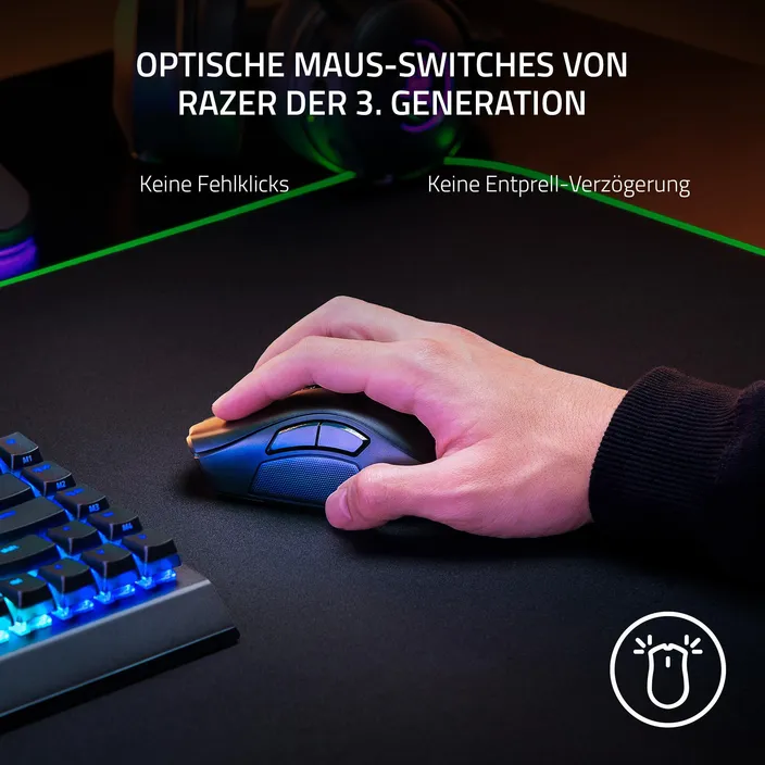 Razer Naga V2 Pro - Kabellose MMO-Gaming-Maus mit neigbarem HyperScroll ...