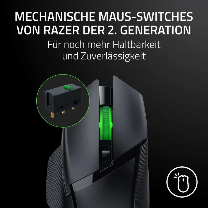 RAZER Basilisk V3 X HyperSpeed - Individuell anpassbare kabellose ...