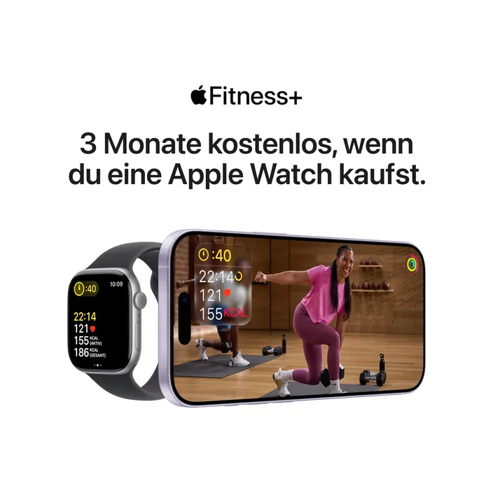 Apple Watch Series 11 GPS 46mm Aluminium Gehäuse Diamantschwarz mit ...