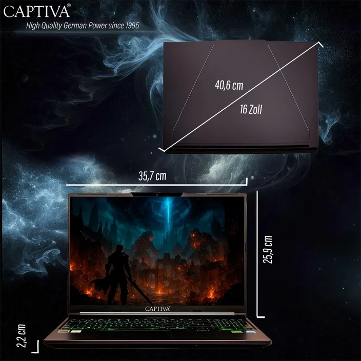 Captiva Notebook Advanced Gaming I95-041GE 16" WQXGA Core i7-14650HX ...
