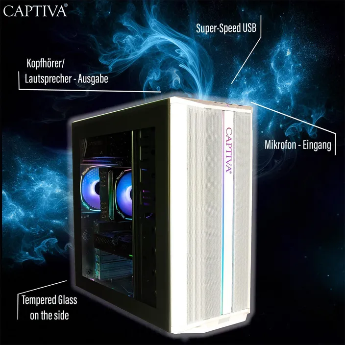 Captiva PC Advanced Gaming R98-608 Ryzen 7 5700X 32GB/1TB SSD RTX 5060 ...