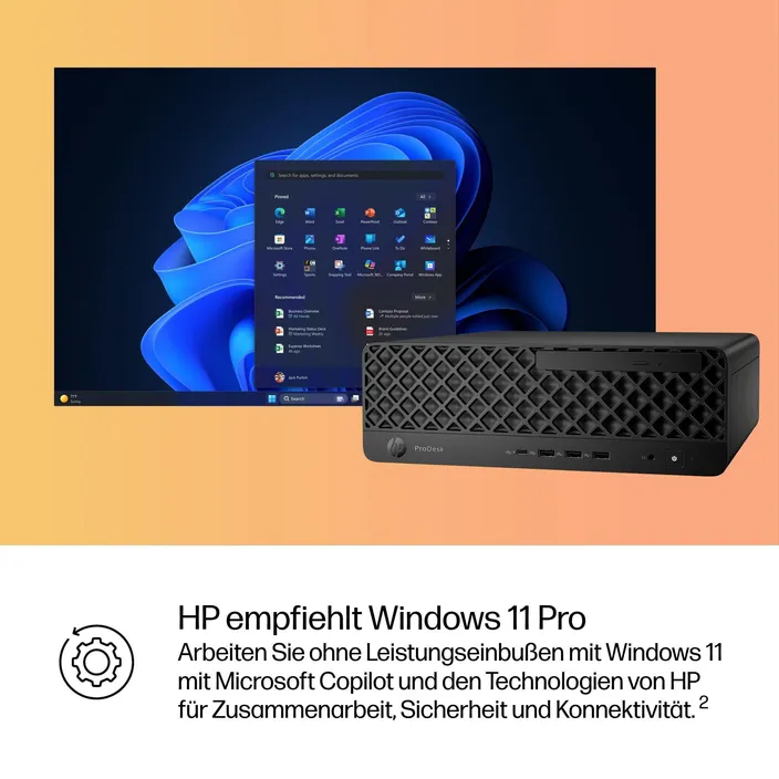 HP ProDesk 4 SFF G1i Core Ultra 7 265 32GB/512GB SSD Windows 11 Pro 9H7M2ET