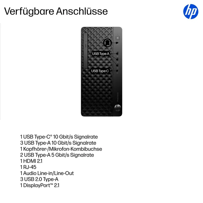 HP ProDesk 4 Tower G1i Core Ultra 5 235 16GB/512GB SSD Win11 Pro 9H7M3ET