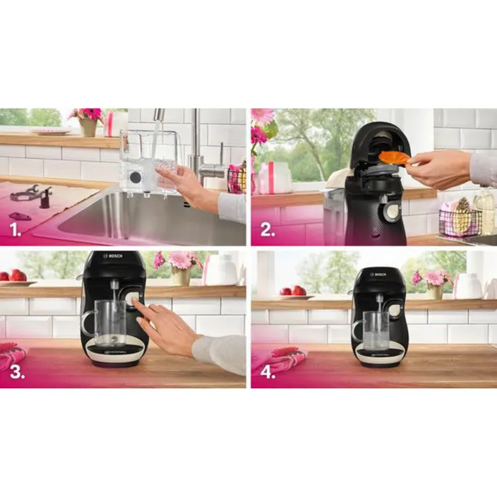 Bosch TAS107E TASSIMO Multi-Getränke-Automat HAPPY friendly cream