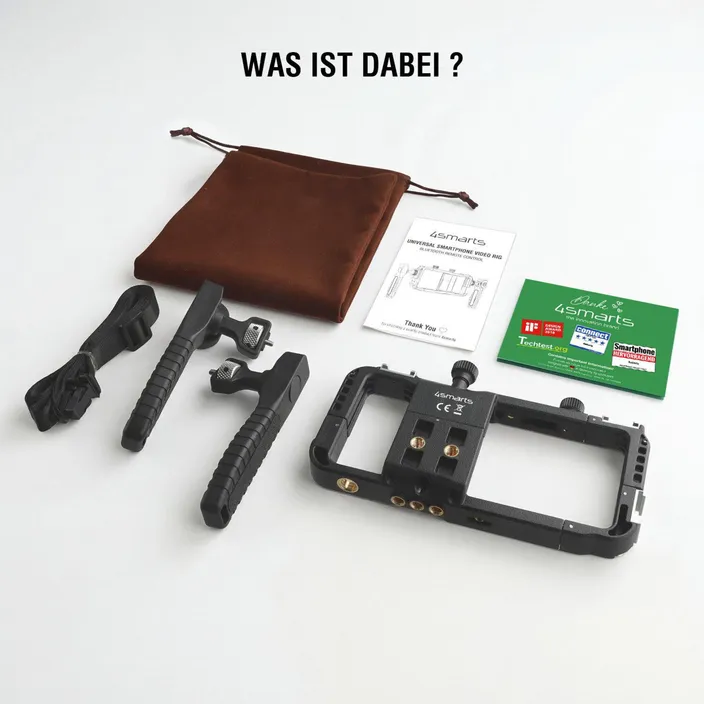 4smarts Universelles Smartphone-Video-Rig/Fernauslöser schwarz